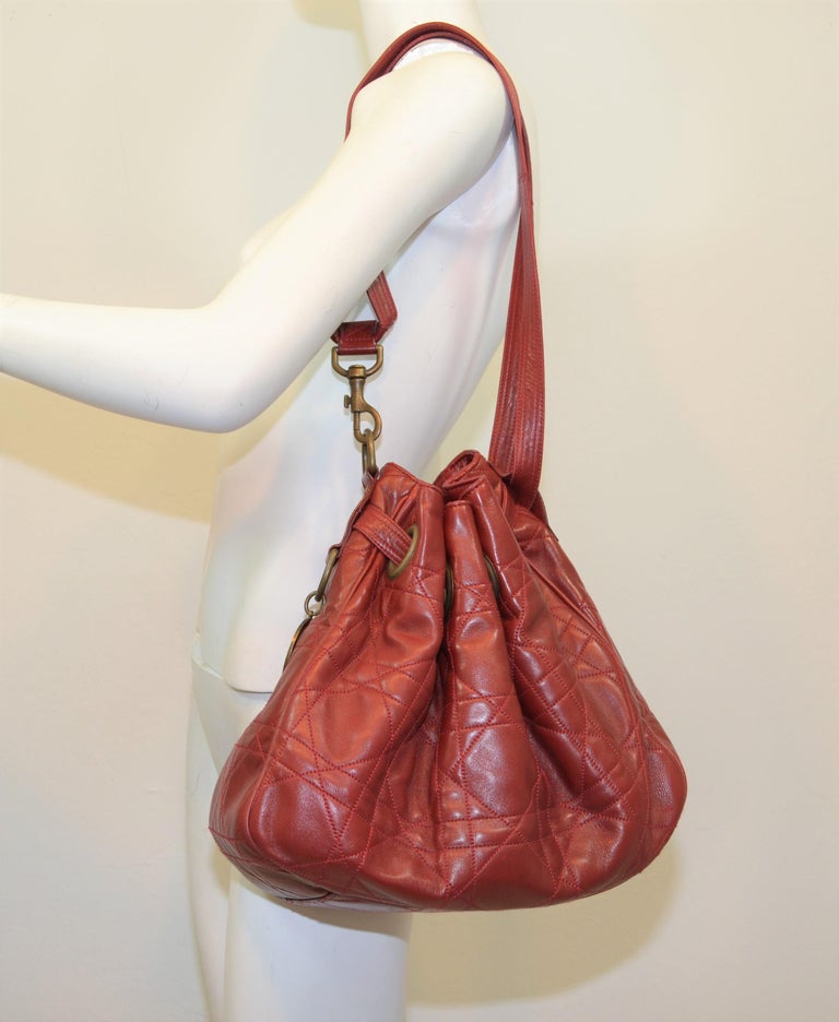 Christian Dior Cannage Leather Bucket Bag / Backpack at 1stDibs | dior ...