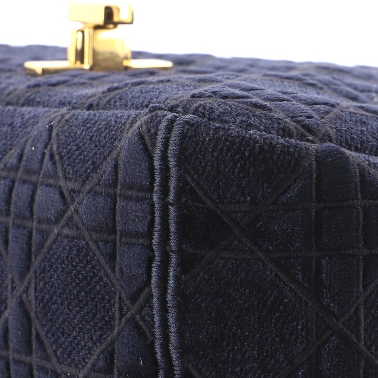 Christian Dior Caro Bag Cannage Embroidered Velvet Medium For Sale at ...