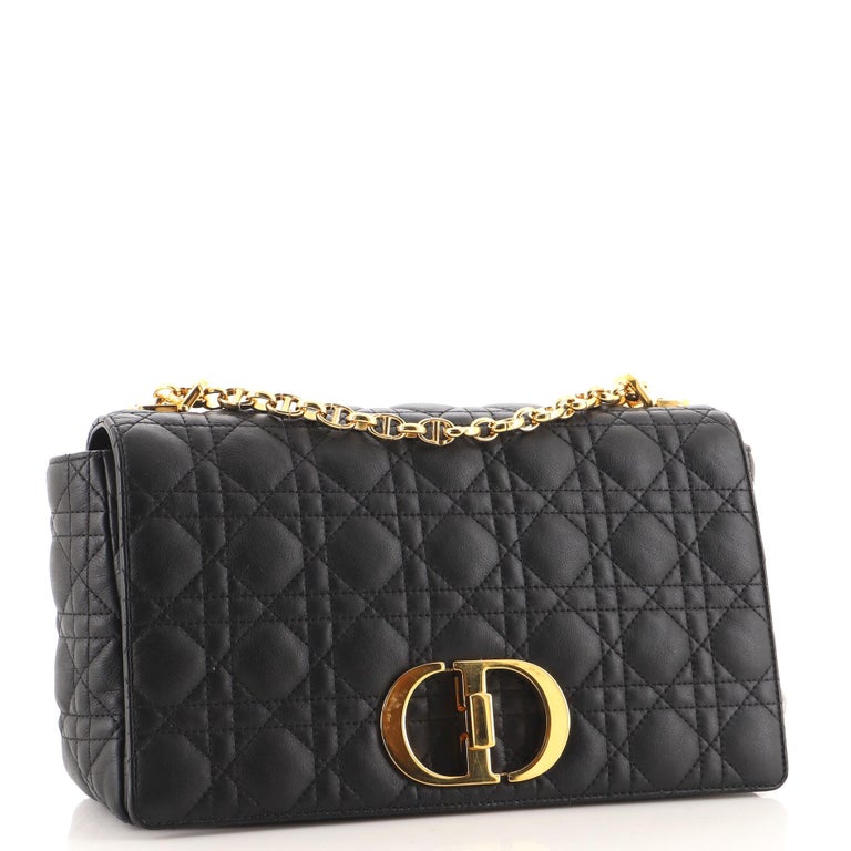 Christian Dior Caro Bag Cannage Quilt Calfskin Medium For Sale at 1stDibs