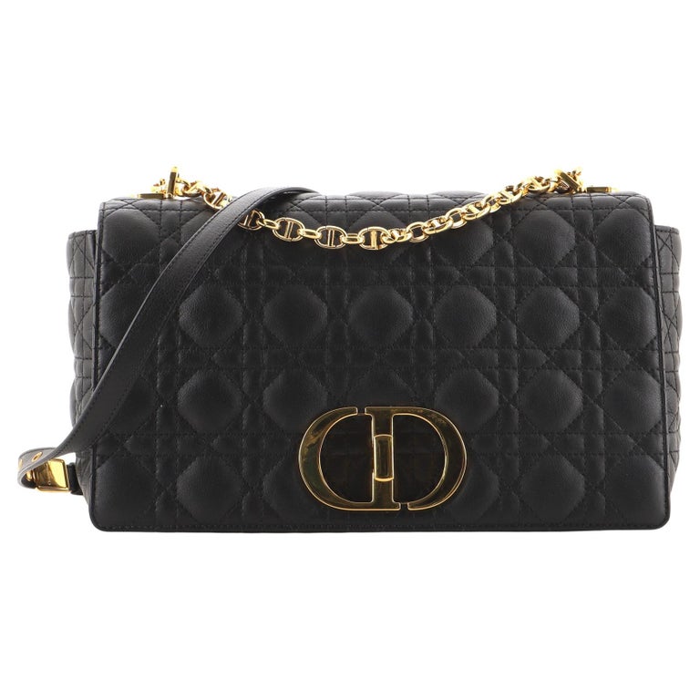 Christian Dior Caro Bag Cannage Quilt Calfskin Medium For Sale at 1stDibs