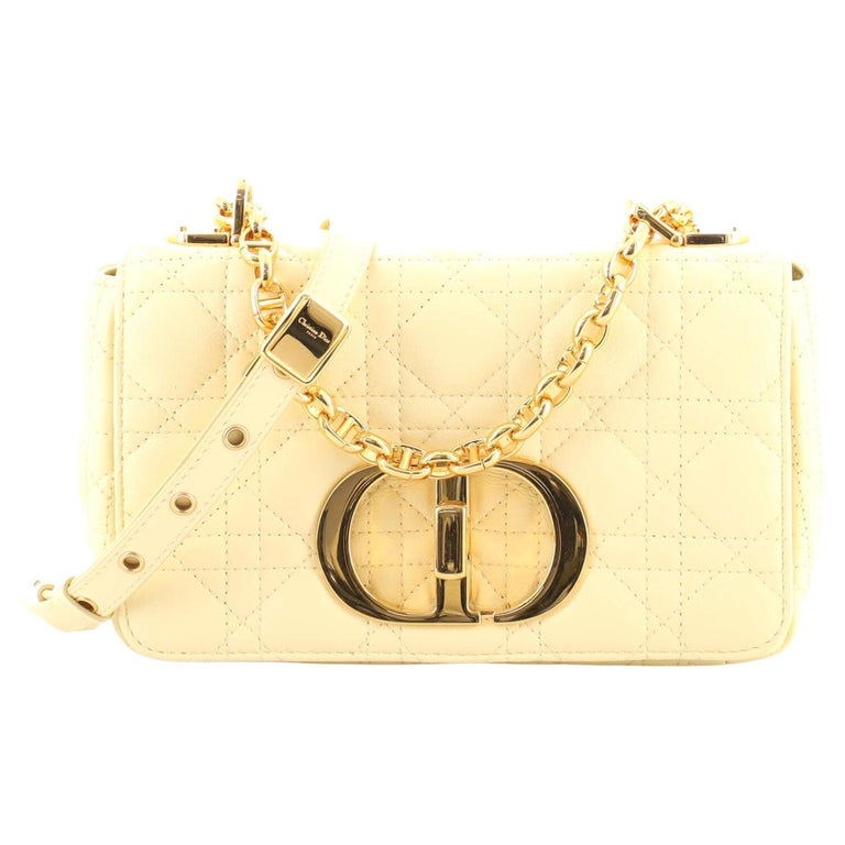 Christian Dior Caro Bag Cannage Quilt Calfskin Small For Sale at 1stDibs