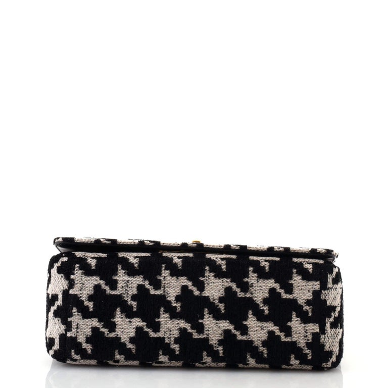 Christian Dior Caro Bag Macro-Houndstooth Technical Canvas Medium For ...