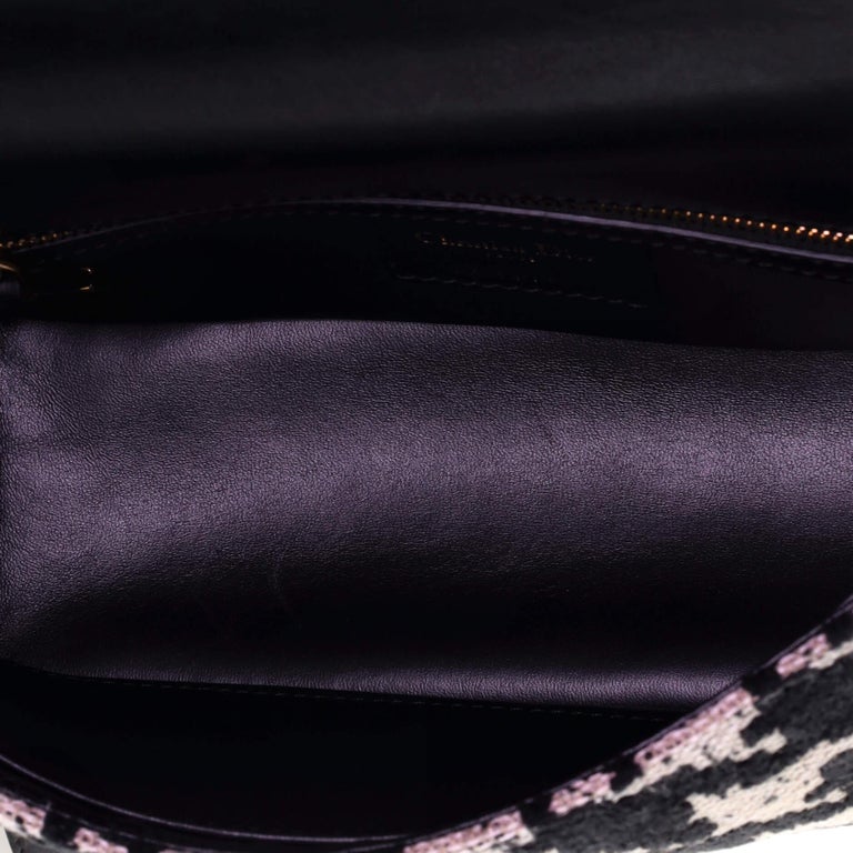 Christian Dior Caro Bag Macro-Houndstooth Technical Canvas Medium For ...