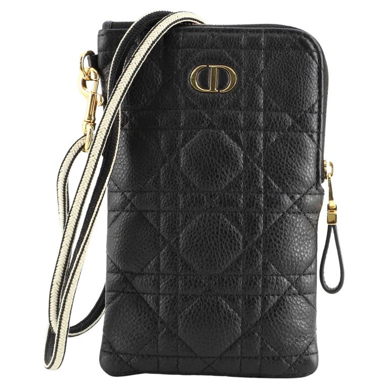 Christian Dior Caro Multifunctional Pouch Cannage Quilt Calfskin For ...