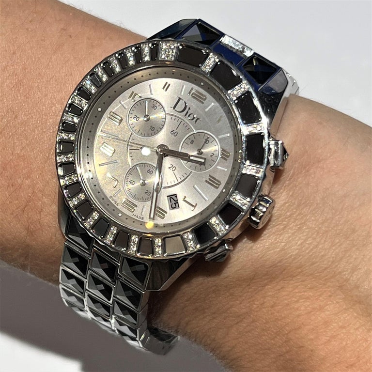 Christian Dior Christal Lady's Watch with Chronograph Function For Sale ...