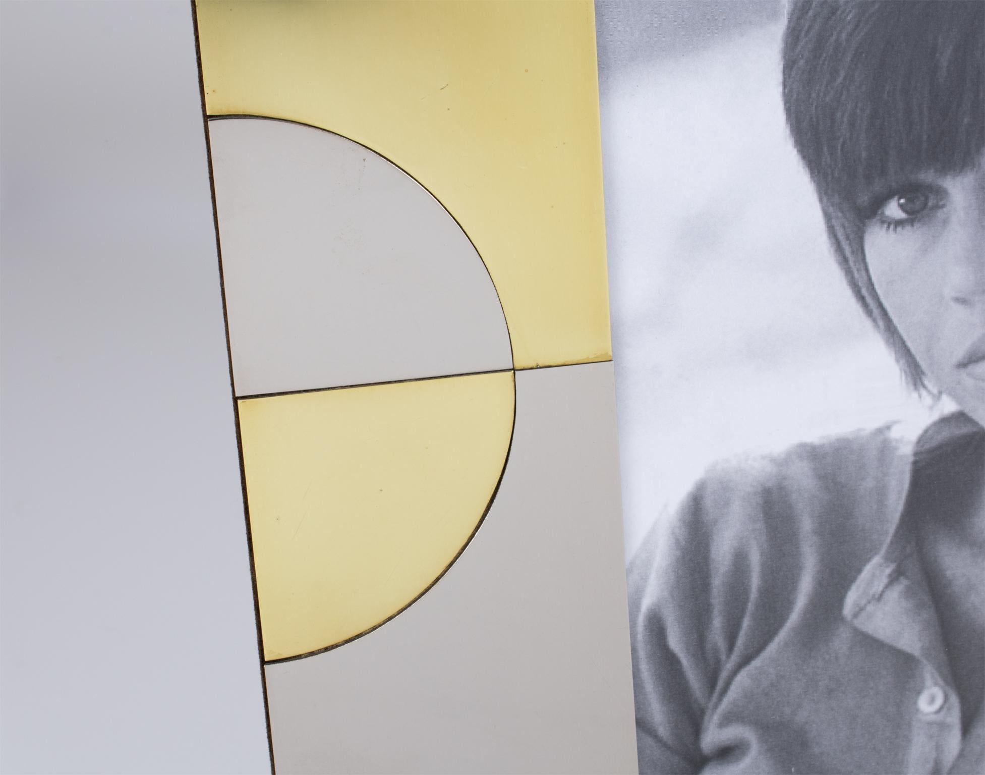 Christian Dior Chrome and Brass Modernist Picture Frame, circa 1970 For ...
