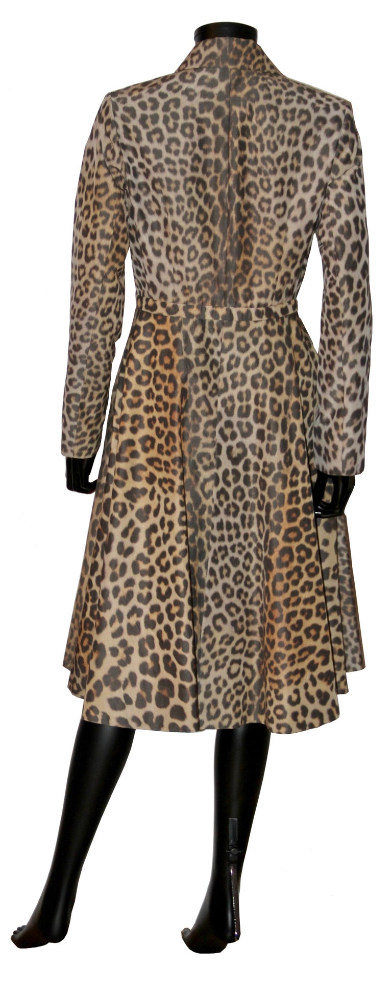 Christian Dior Coat Jacket Light Wool Mix Leopard Print at 1stDibs ...