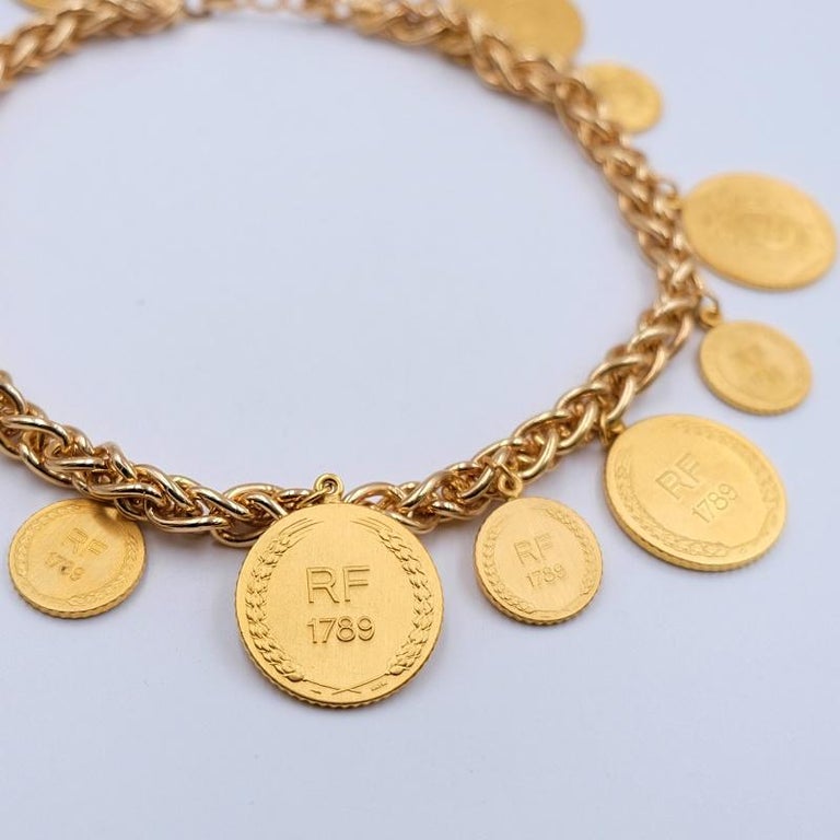 Christian Dior Collectible Coins Necklace 1980's at 1stDibs | dior coin ...