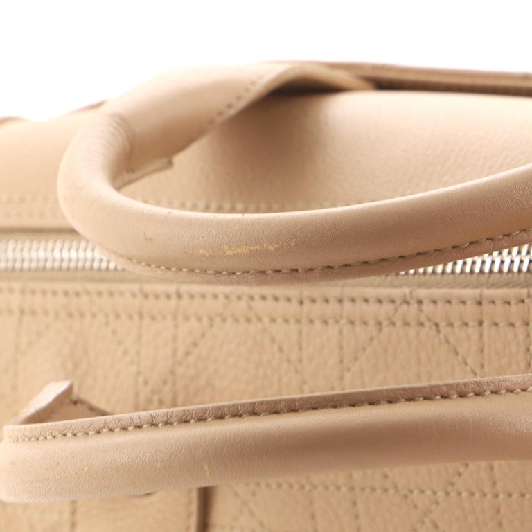 Christian Dior D Buckle Tote Cannage Stitch Leather Medium at 1stDibs