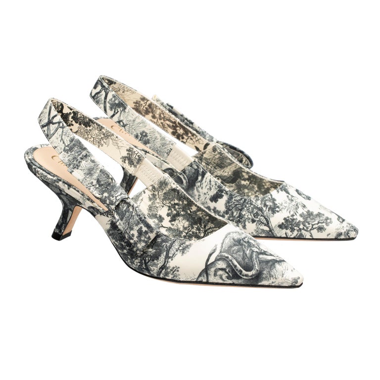 Christian Dior De Jouy J'adior Slingback Kitten Heel 36 FR For Sale at ...