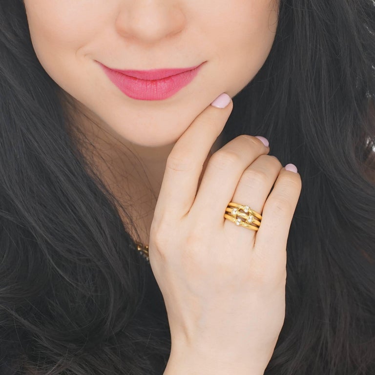 Christian Dior Diamond Set Gold Ring at 1stDibs | christian dior ring ...