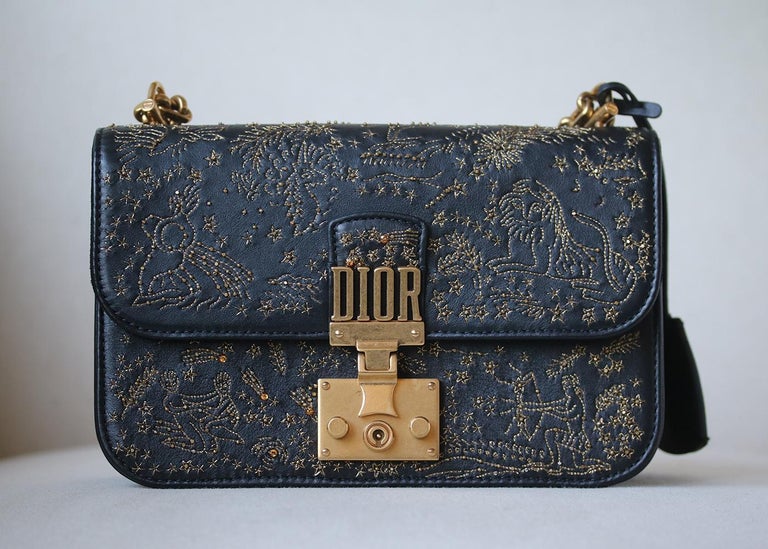 Christian Dior DiorAddict Embroidered Leather Bag at 1stDibs ...