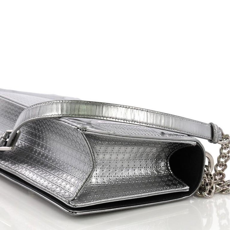 Christian Dior Diorama Flap Bag Cannage Embossed Calfskin Small at 1stDibs