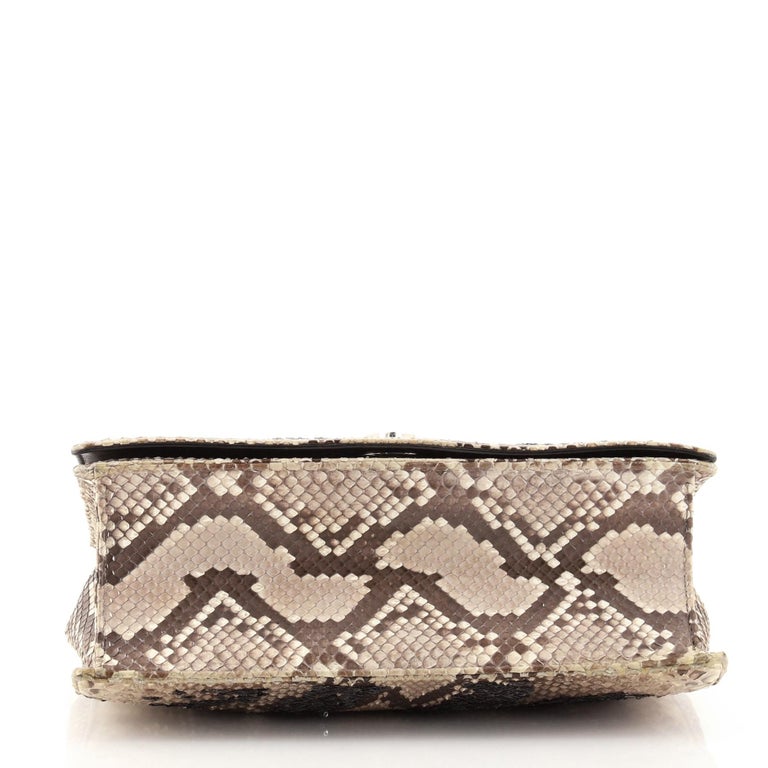 Christian Dior Diorama Flap Bag Embellished Python Medium For Sale at ...