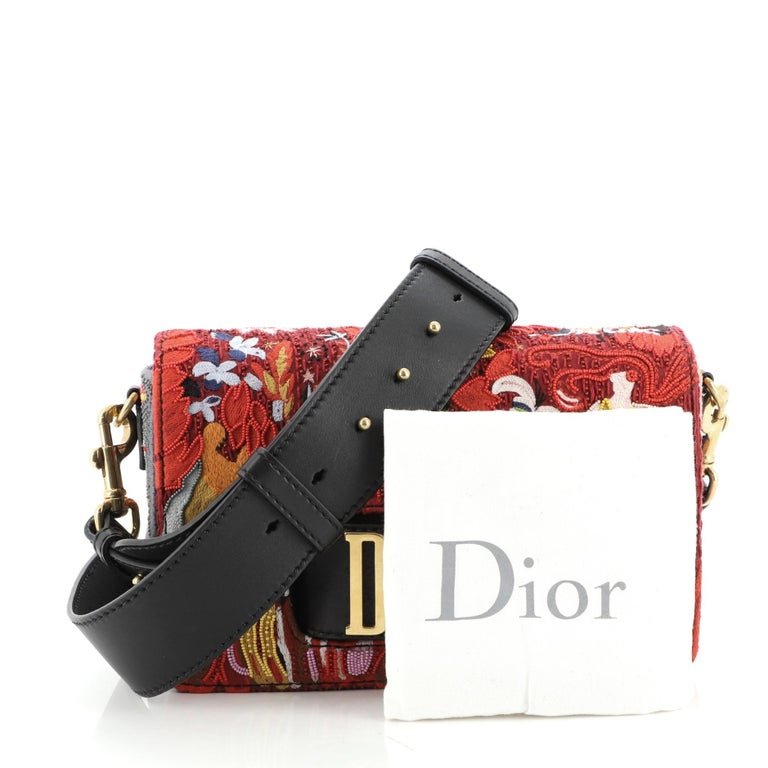 Christian Dior Dio(r)evolution Flap Bag Embroidered Canvas and Leather ...