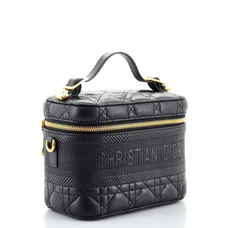 Christian Dior DiorTravel Convertible Vanity Case Cannage Quilt ...