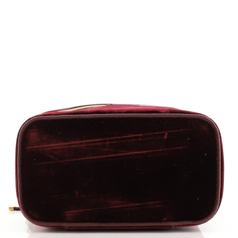 Christian Dior DiorTravel Vanity Case Embroidered Velvet For Sale at ...