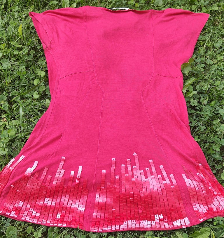 Christian Dior Glitter J'adore Red Doir Monogram Logo Strass Blouse Top ...