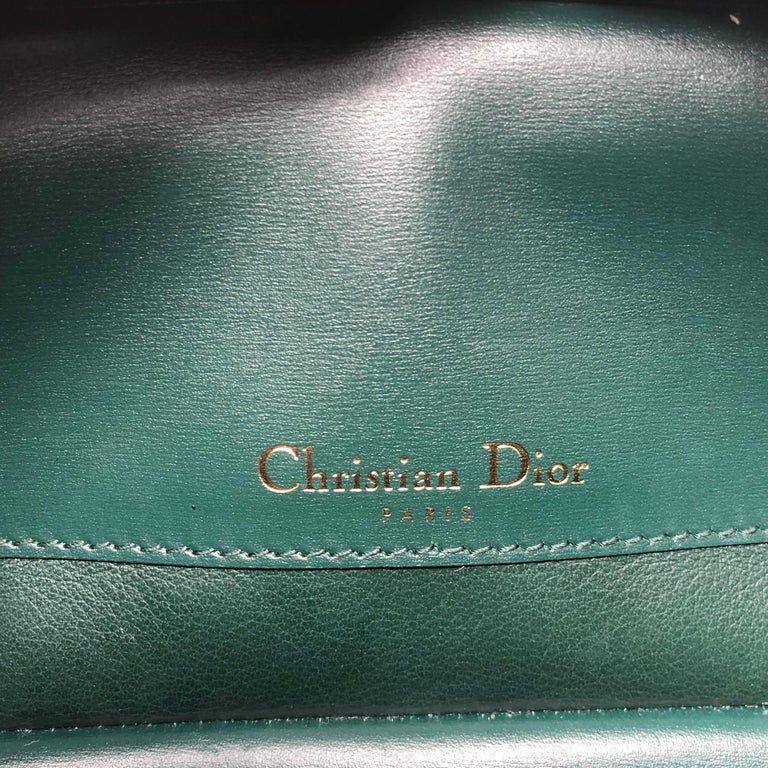 Christian Dior Green Open Bar Tote Bag at 1stDibs