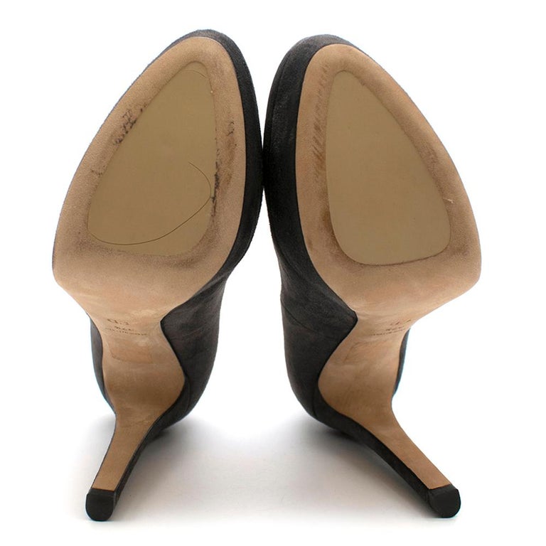 Christian Dior Grey Suede Platform Pumps 28cm For Sale at 1stDibs ...