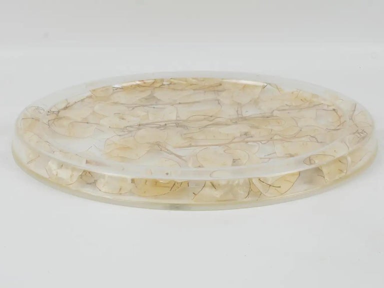 Christian Dior Home Collection Lucite Tray Board Platter with Dried ...