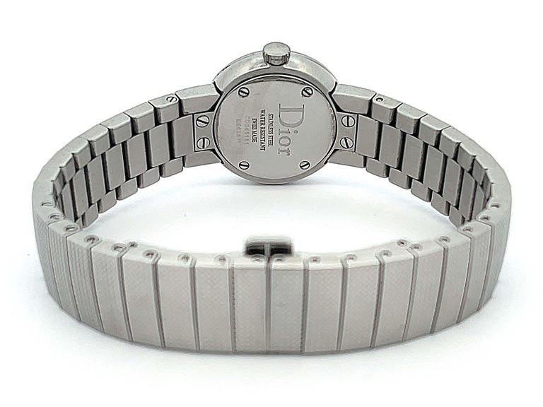 Christian Dior "La D De Dior" Baby D Lady's Stainless Steel Diamond ...