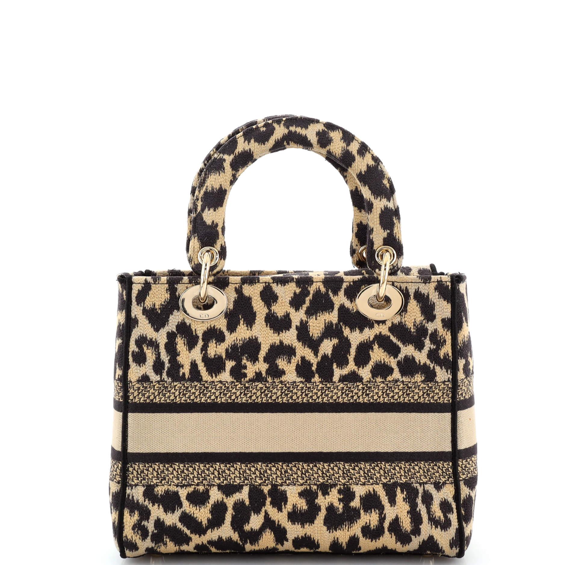 Christian Dior Bolso Lady D-Lite Mizza Lienzo Bordado Mediano en ...