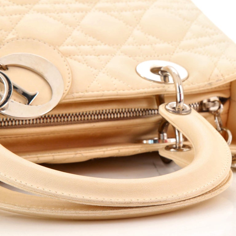 Christian Dior Lady Dior Bag Cannage Quilt Lambskin Medium at 1stDibs