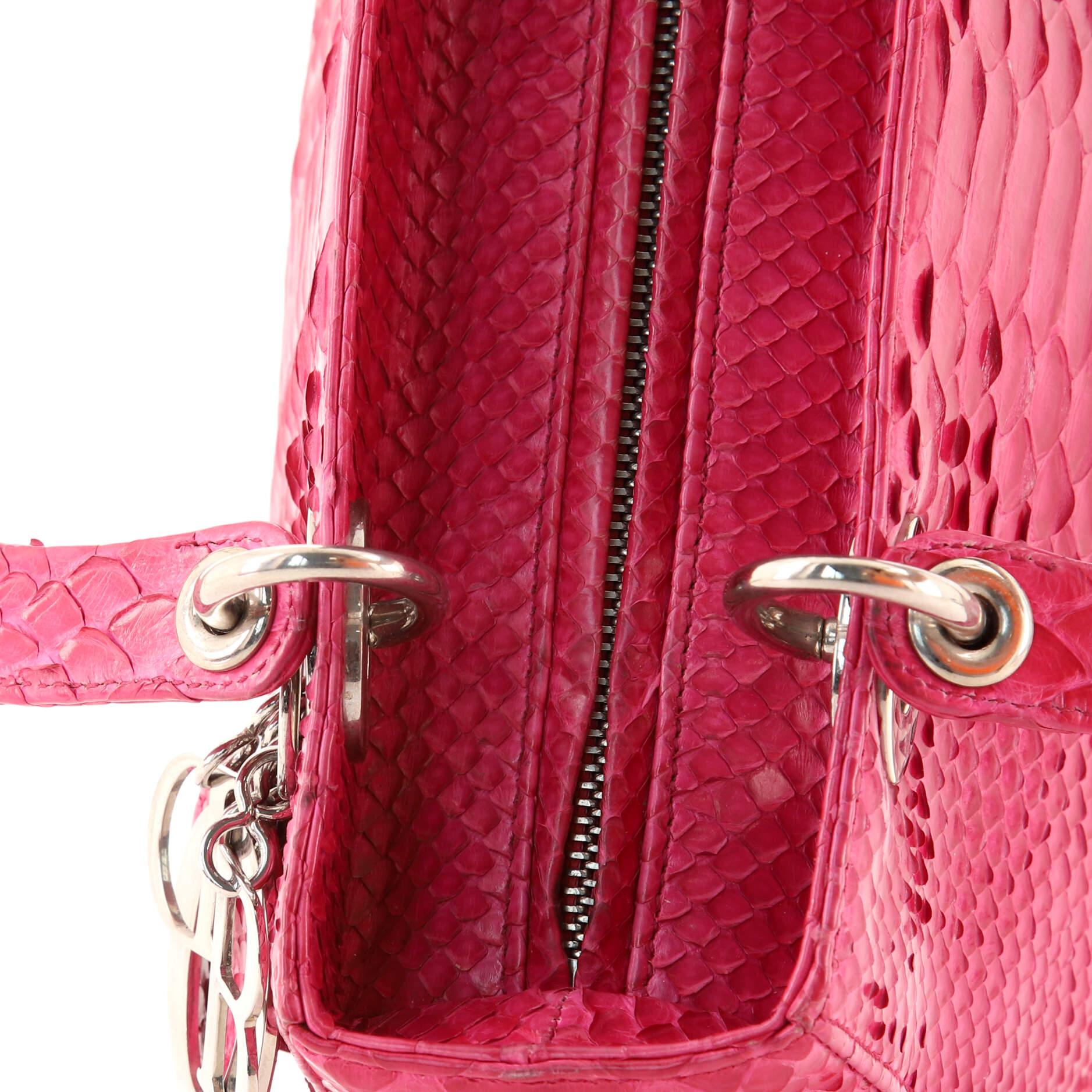 Christian Dior Lady Dior Bag Python Medium at 1stDibs | dior python bag ...