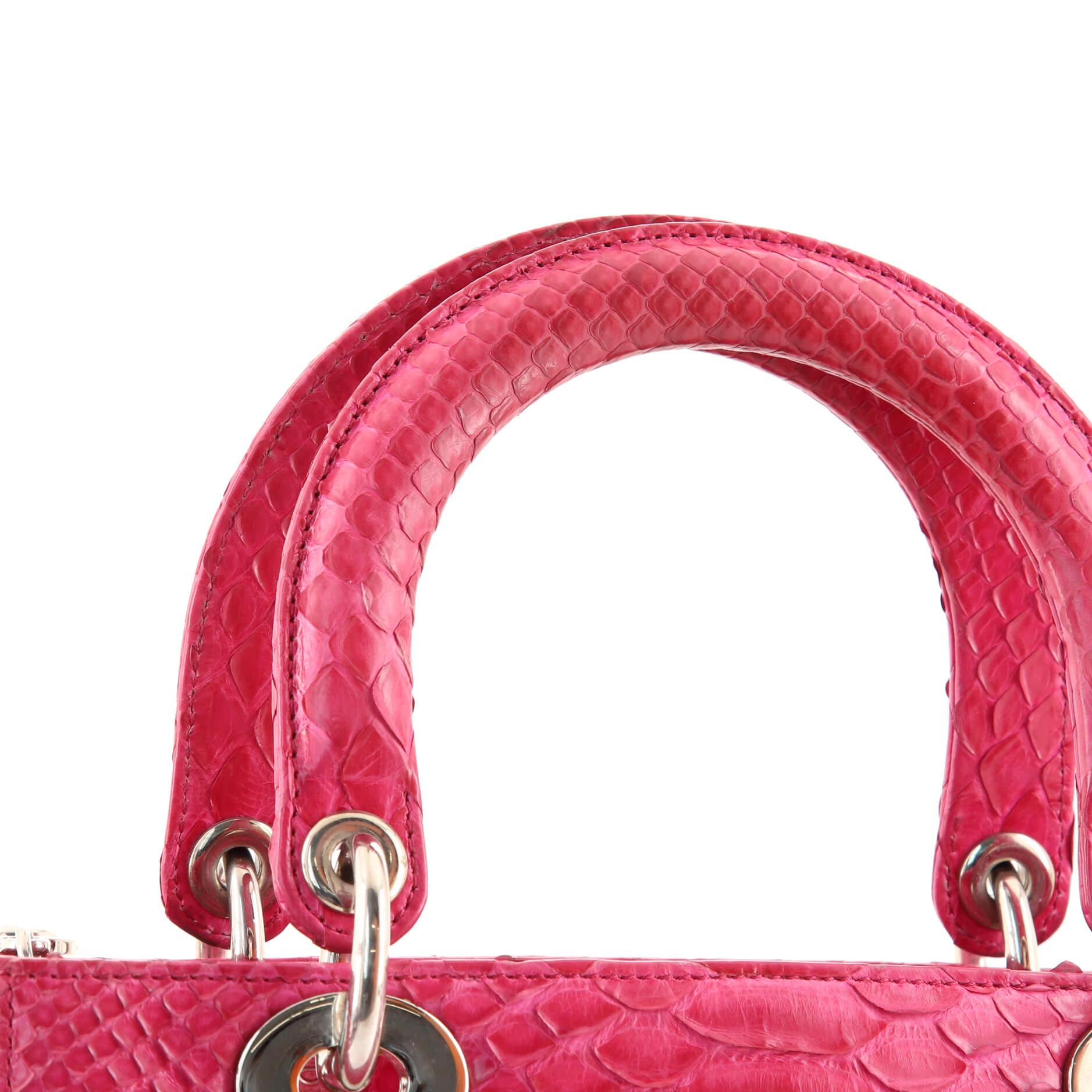 Christian Dior Lady Dior Bag Python Medium at 1stDibs | dior python bag ...