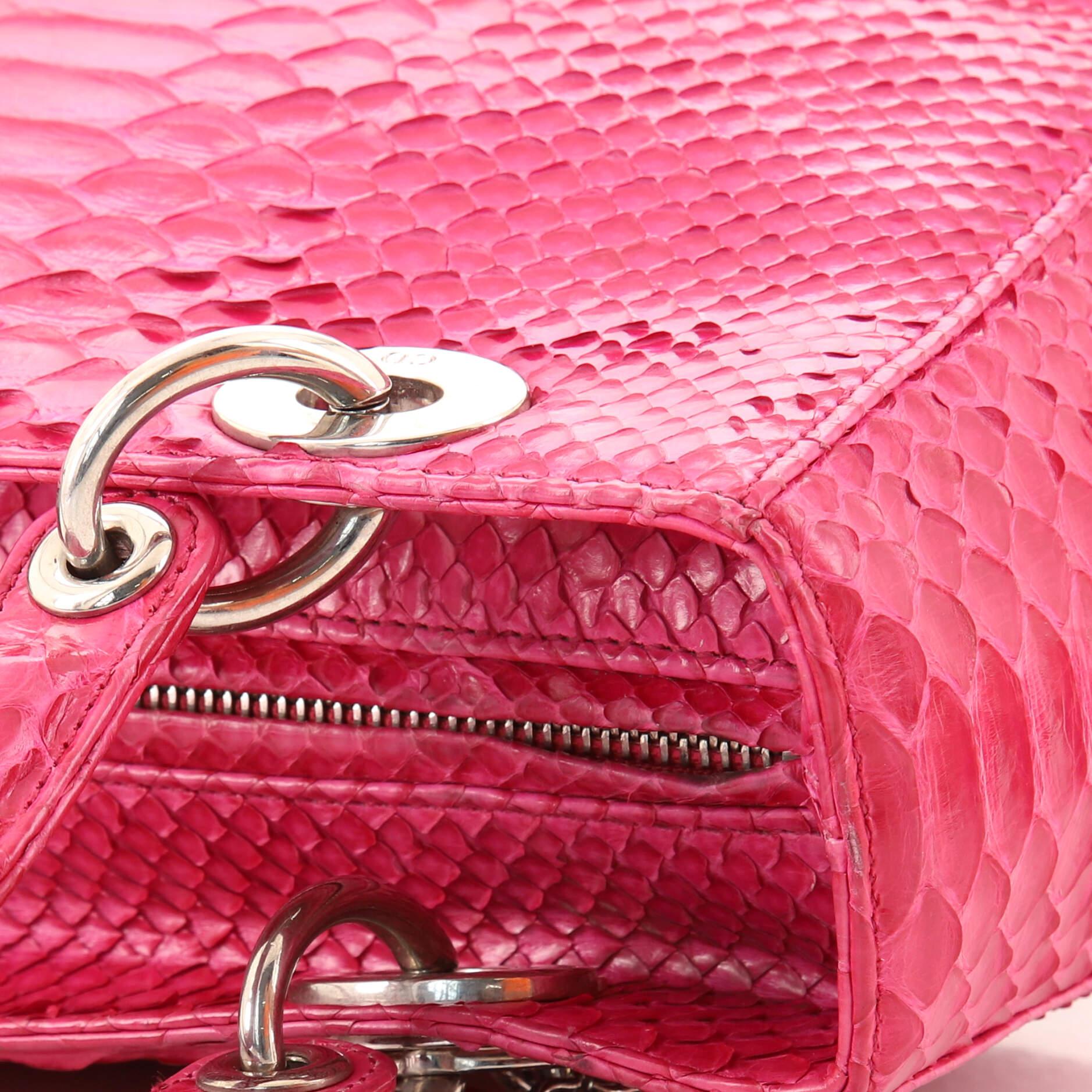 Christian Dior Lady Dior Bag Python Medium at 1stDibs | dior python bag ...