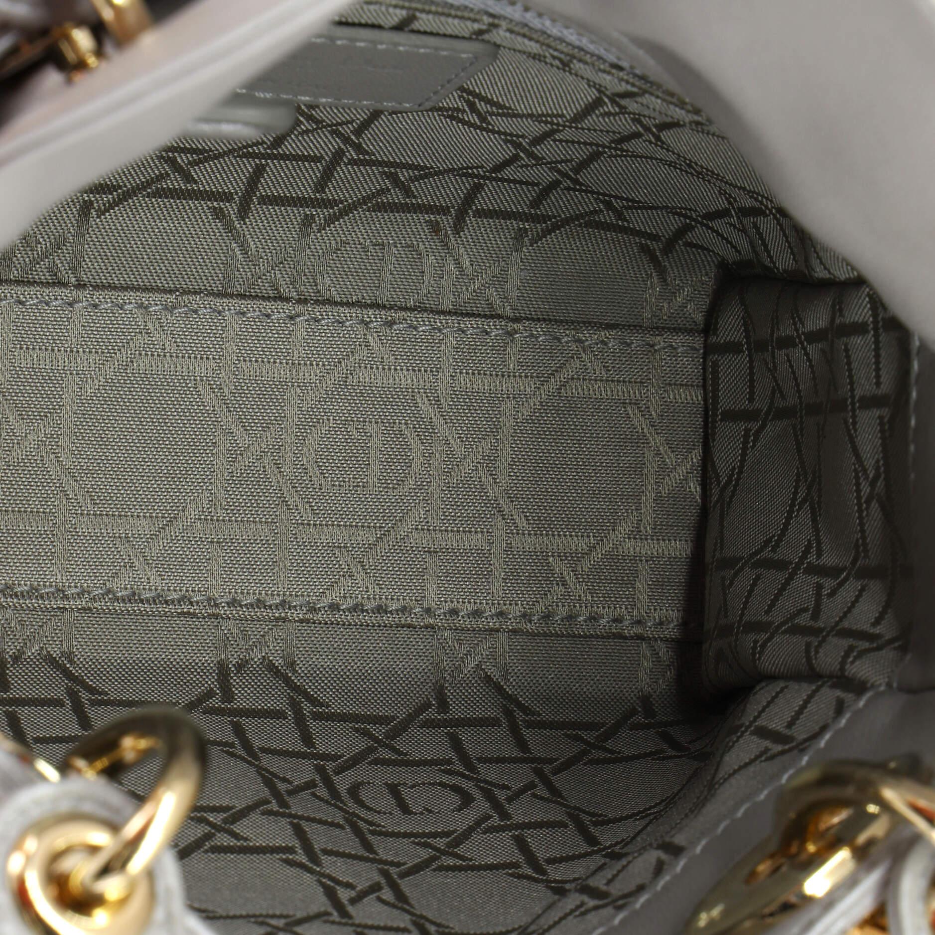 Christian Dior Lady Dior Chain Bag Cannage Quilt Lambskin Mini For Sale ...