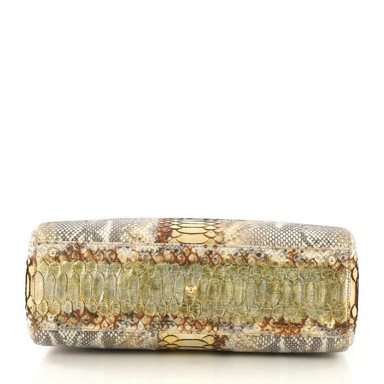 Christian Dior Lady Dior Handbag Python Large at 1stDibs
