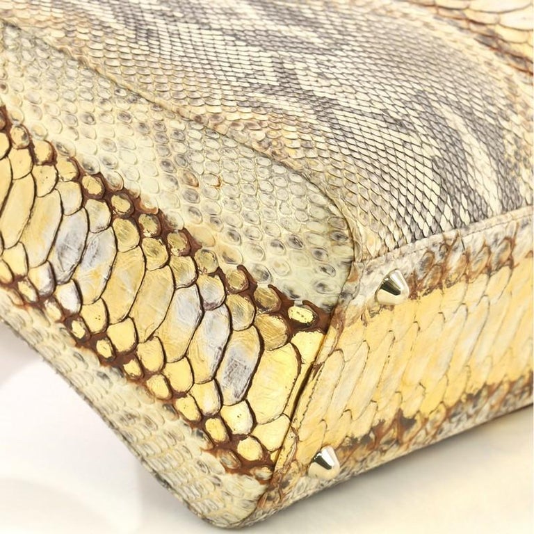 Christian Dior Lady Dior Handbag Python Large at 1stDibs