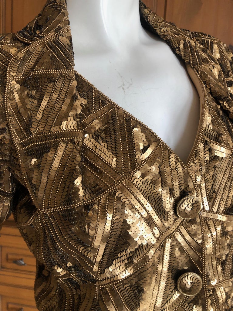 Christian Dior Lesage Sequin Beaded Cannage Pattern "Bar" Jacket John ...