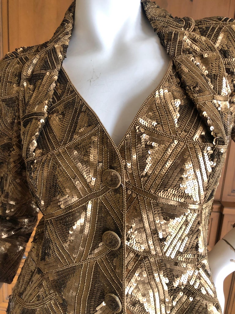 Christian Dior Lesage Sequin Beaded Cannage Pattern "Bar" Jacket John ...