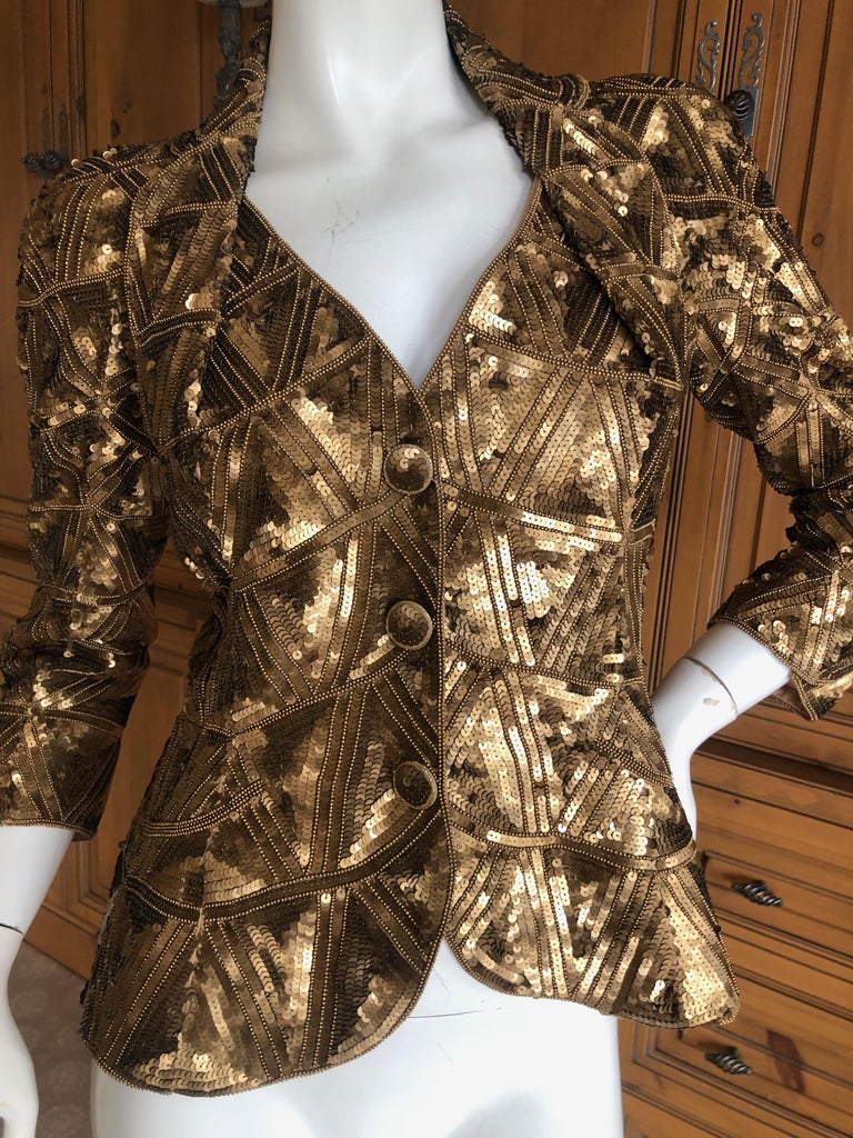 Christian Dior Lesage Sequin Beaded Cannage Pattern "Bar" Jacket John ...