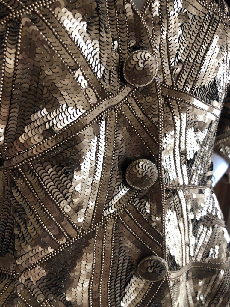 Christian Dior Lesage Sequin Beaded Cannage Pattern "Bar" Jacket John ...