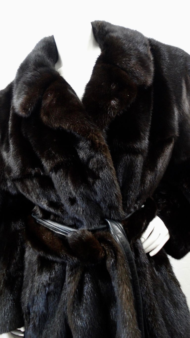 Christian Dior Mink Fur Belted Coat For Sale At 1stdibs Dior Fur Coat