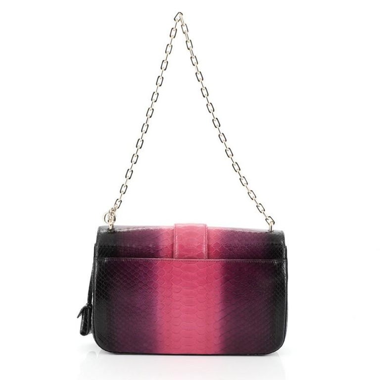 Christian Dior Miss Dior Flap Bag Ombre Python Medium at 1stDibs
