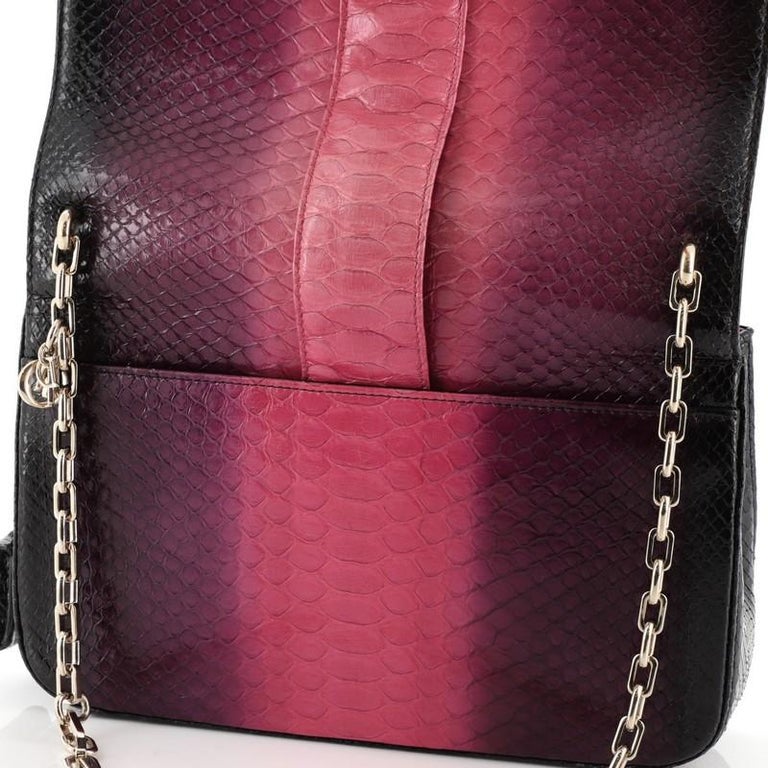 Christian Dior Miss Dior Flap Bag Ombre Python Medium at 1stDibs