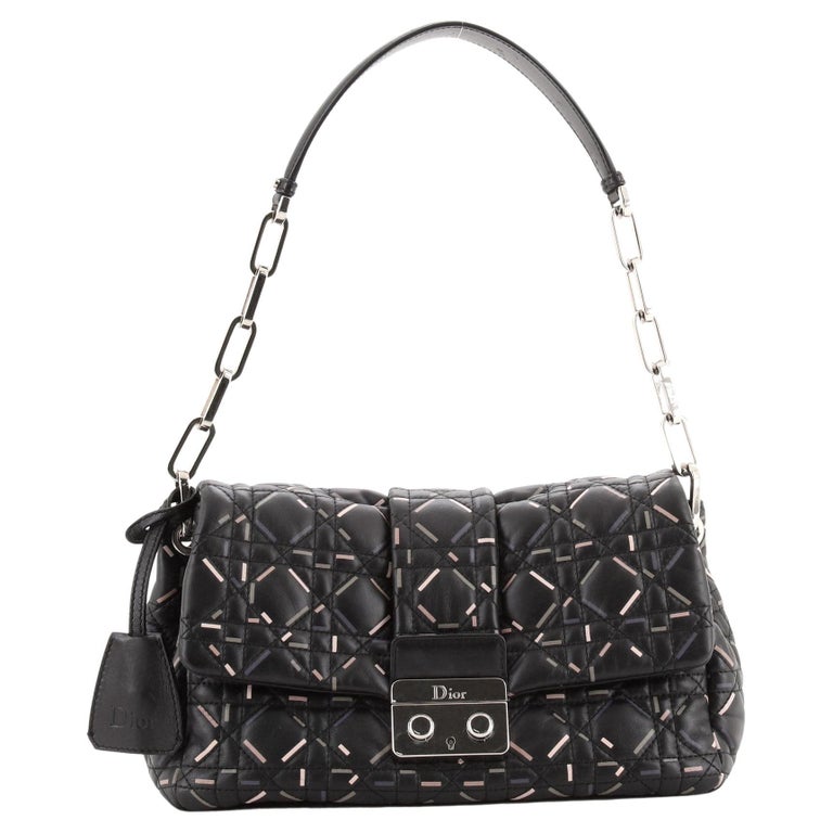 Christian Dior Miss Dior Flap Bag Printed Cannage Quilted Lambskin ...
