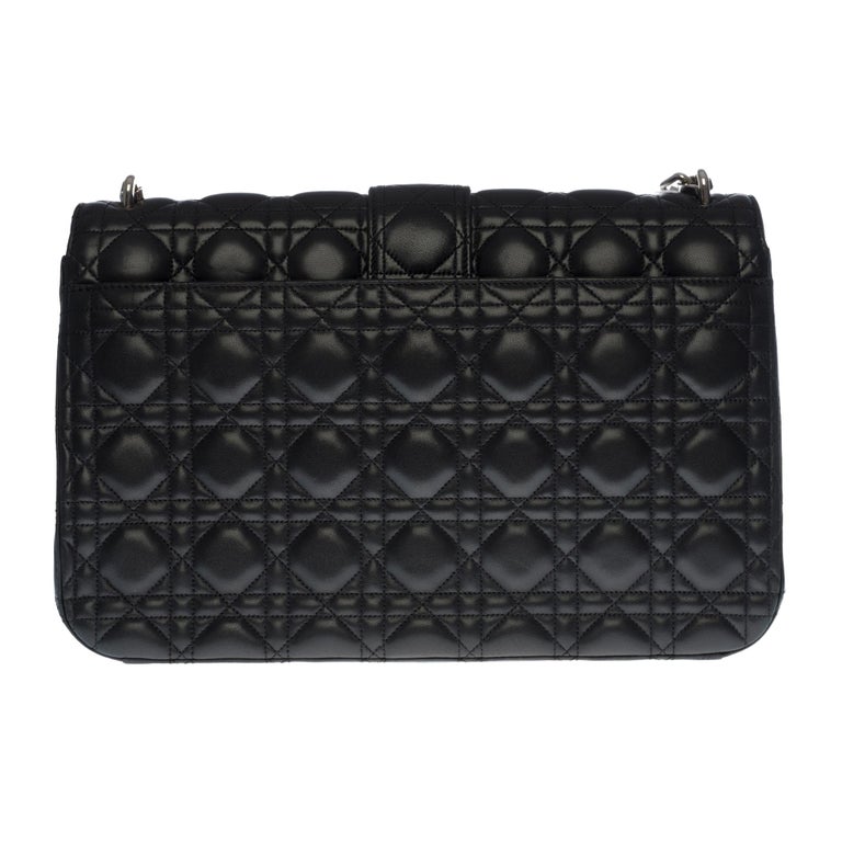 Christian Dior Miss Dior GM Shoulder bag in black cannage leather, SHW ...