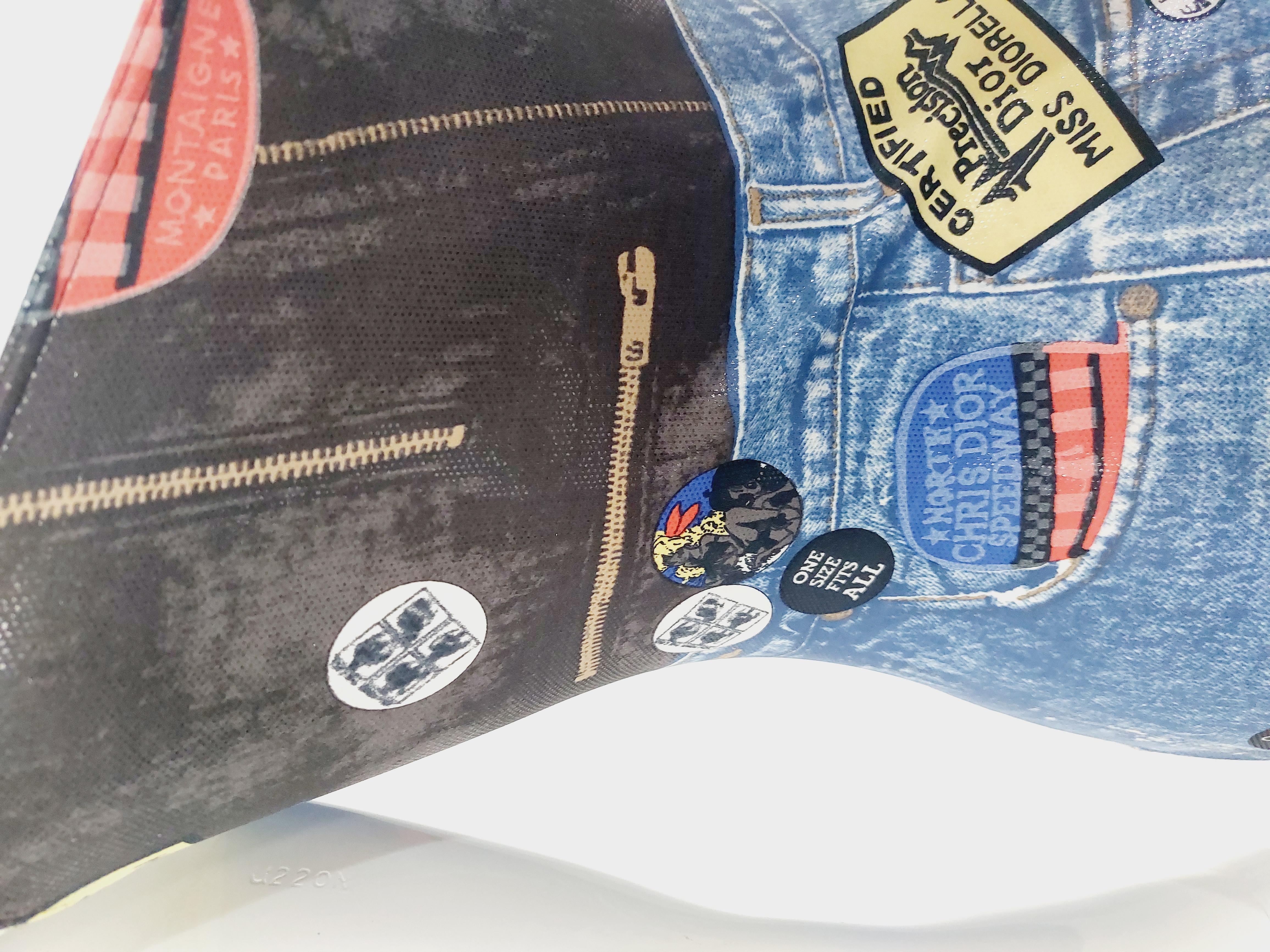 Christian Dior Miss Diorella Trompe L'oeil Shiny Wet Look Jeans Stamp ...