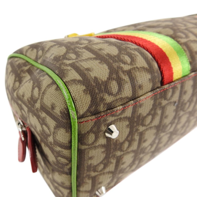 Christian Dior Monogram Canvas Rasta Boston Bag at 1stDibs