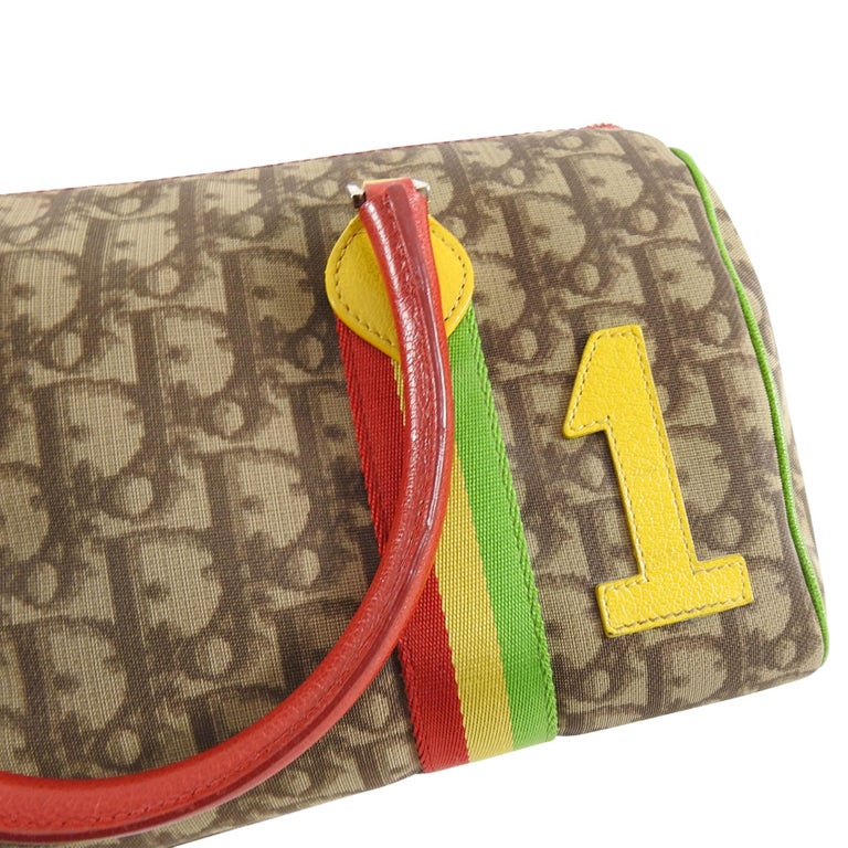 Christian Dior Monogram Canvas Rasta Boston Bag at 1stDibs