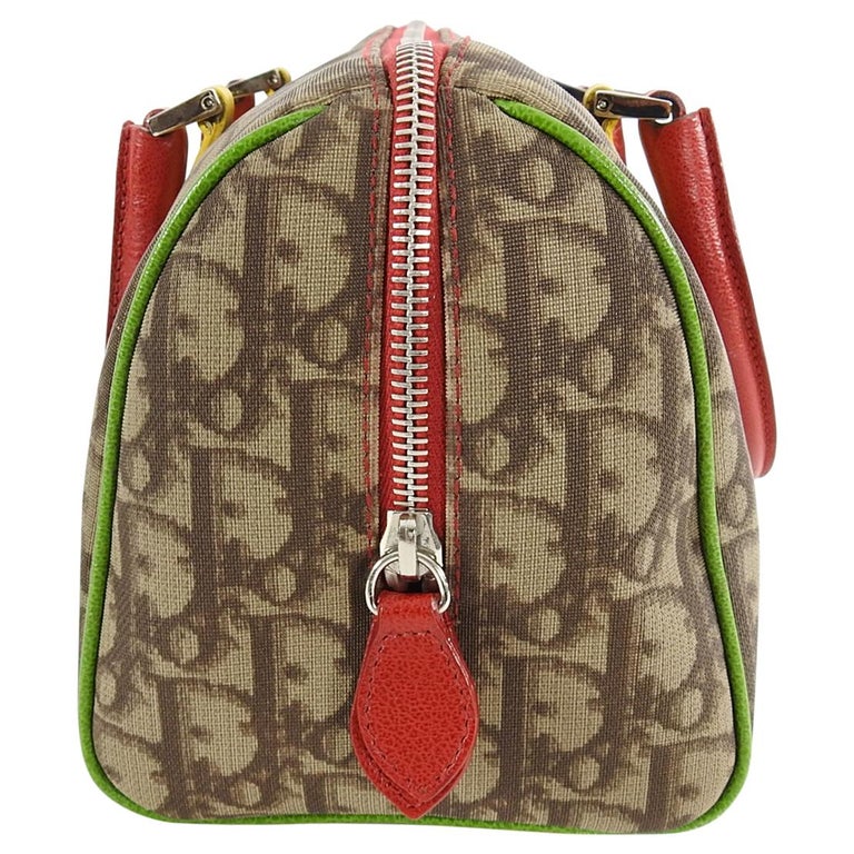 Christian Dior Monogram Canvas Rasta Boston Bag at 1stDibs