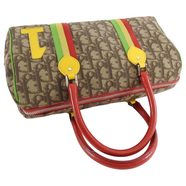 Christian Dior Monogram Canvas Rasta Boston Bag at 1stDibs