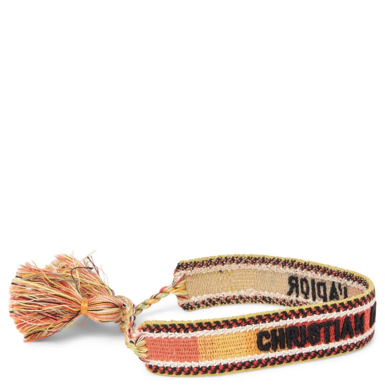 CHRISTIAN DIOR multicolor J'ADIOR OBLIQUE CANVAS FRIENDSHIP Bracelet ...