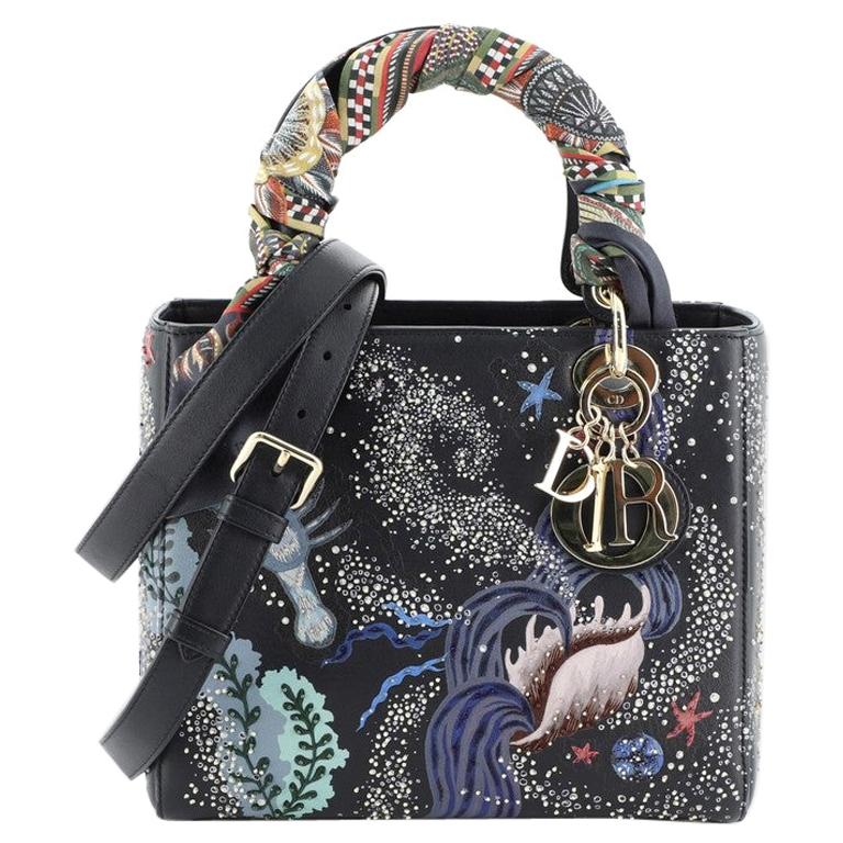 Christian Dior Nature Ballet Lady Dior Beaded Leather Medium at 1stDibs ...